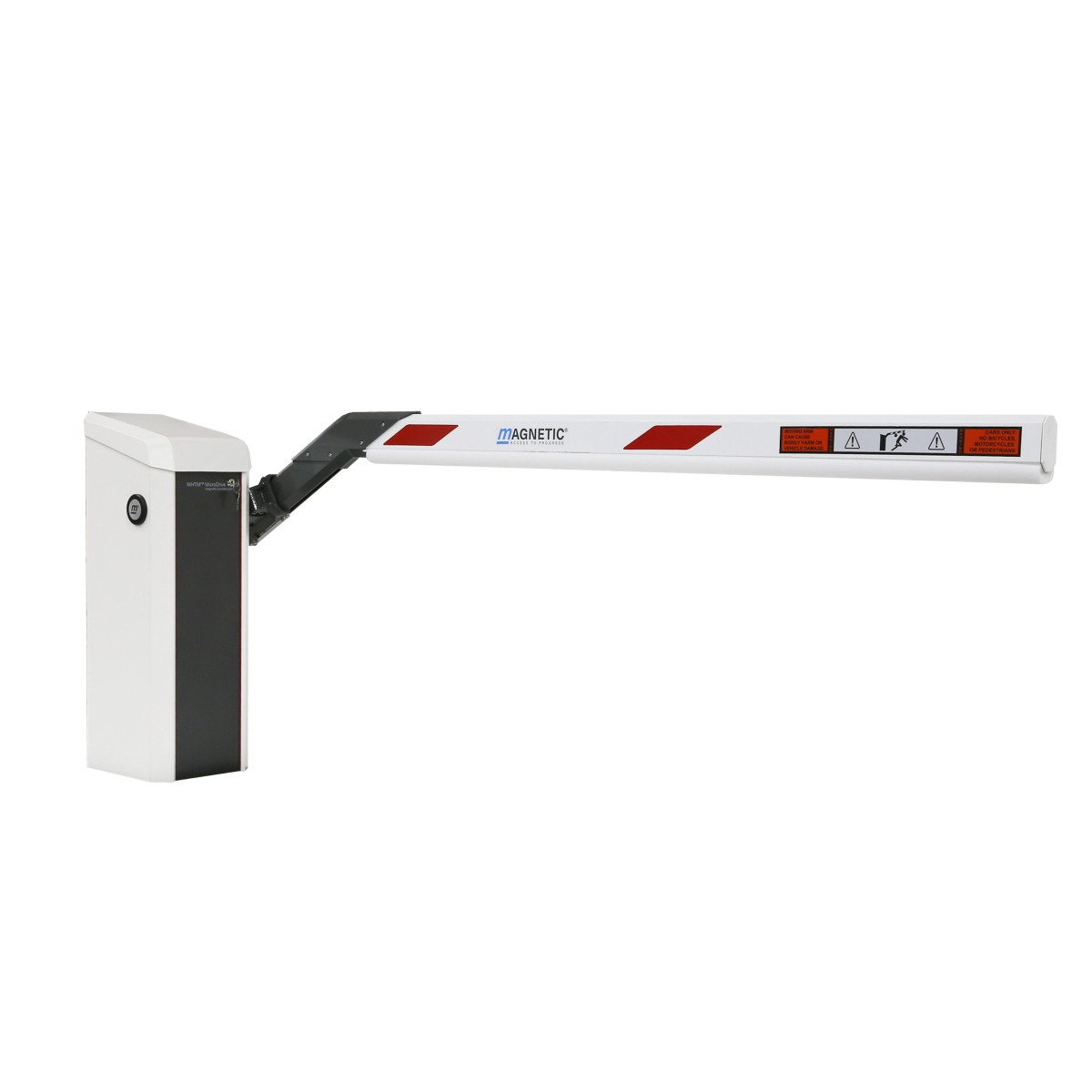 Magnetic Parking Barrier Gate Opener With MicroDrive - 10ft Boom (White ...