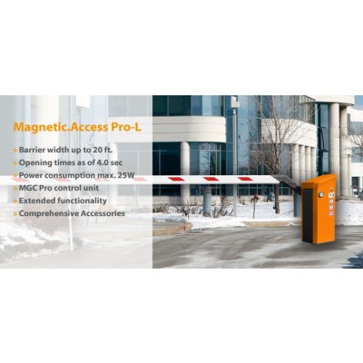 Magnetic Access Pro-L Barrier Gate Opener With MicroDrive - 20ft Boom ...