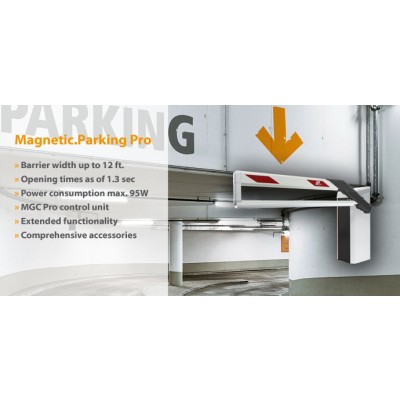 Magnetic Parking Barrier Gate Opener With MicroDrive - 10ft Boom (Light ...